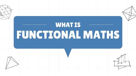 What Is Functional Maths Real Life Math Applications