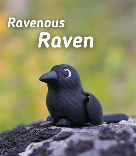 Ravenous Raven • 3d Printed Critters • Veras Arts And Dice