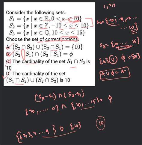 consider the following sets s1 {x∣x∈r 0