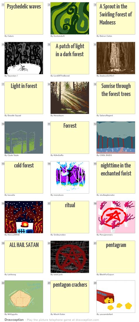 Psychedelic Waves Drawception