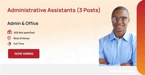 Administrative Assistants 3 Posts At Meru County Assembly Service