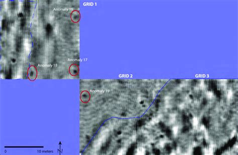 Results Of The Magnetic Gradiometer Survey For Block Grids 1 2 And