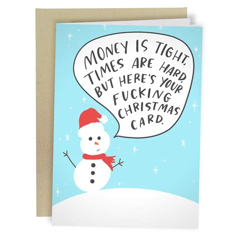 Funny Christmas Card Heres Your Fucking Christmas Card Sleazy