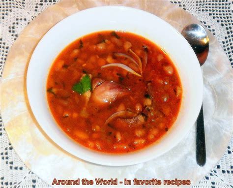 Around The World In Favorite Recipes Serbian Bean Soup Pasulj