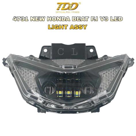 Tdd 4731 New Honda Beat Fi V3 Head Ledlight Assy Shopee Philippines