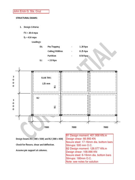 Structural Exam Pdf Bending Truss