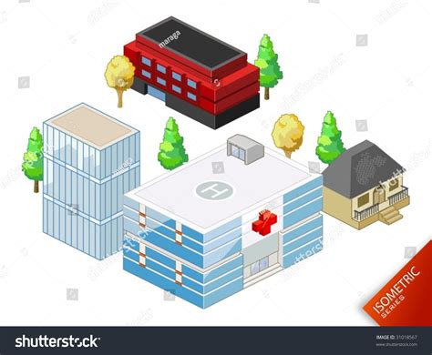 Isometric Vector Objects Stock Vector Royalty Free Shutterstock