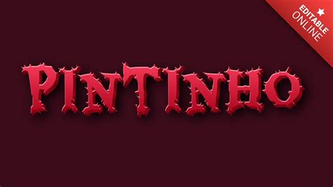 Pintinho Horror Text Effect Generator