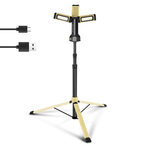 Hotligh Led Work Light 5000 Lumen Rechargeable Work Light With Stand