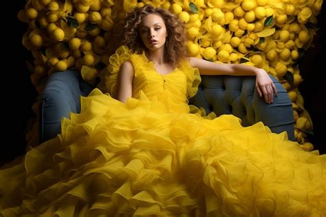 Premium Photo Lemon Squeeze Elegance