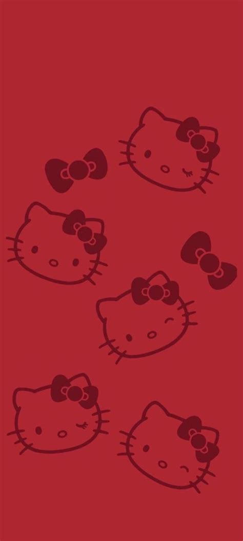 Hello Kitty Red Wallpaper