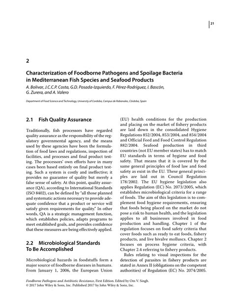 Pdf Characterization Of Foodborne Pathogens And Spoilage Bacteria In