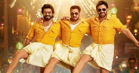 Kisi Ka Bhai Kisi Ki Jaan S Song Yentamma Shows Salman Khan Venkatesh Daggubati Ram Charan