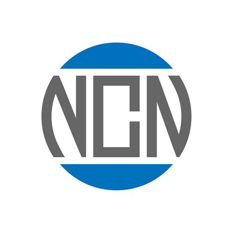 Ncn Letter Logo Design On White Background Ncn Creative Initials Circle Logo Concept Ncn