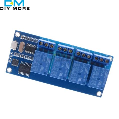 Micro Usb Relay Module 5v 4 Channel Relay Module Relay Control Panel With Indicator 4 Way Relay