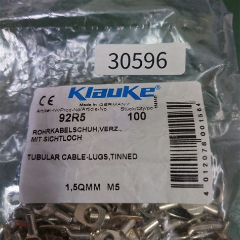 92r5 銅管圧着丸端子 1 5sq Klauke 100個 16130 ワイヤーハーネス部品、加工設備を格安販売 ハーネス市場