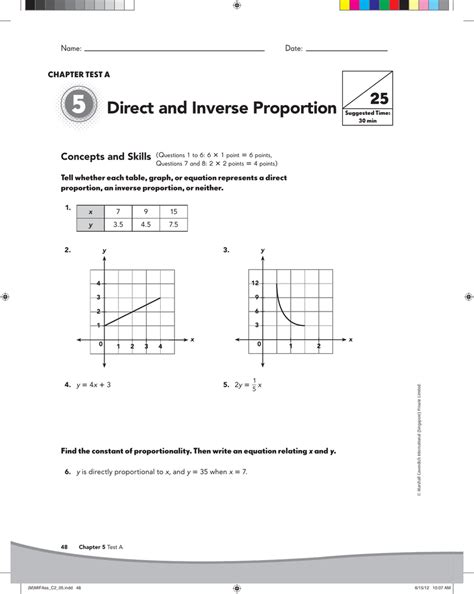 Direct And Inverse Proportion 5