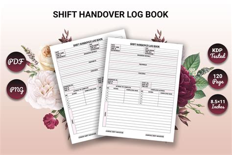 Shift Handover Log Book Kdp Interior Graphic By Mharif · Creative Fabrica