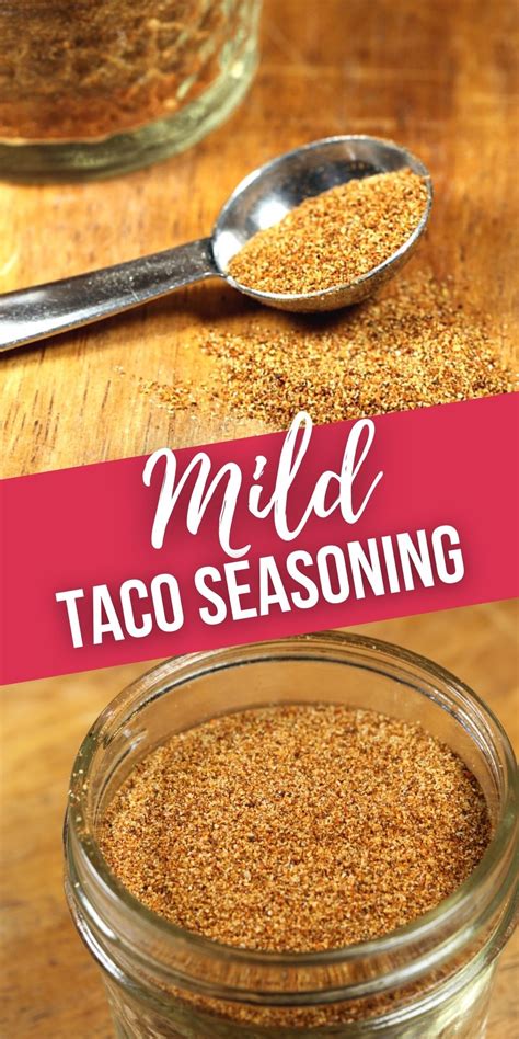 Homemade Mild Taco Seasoning It Is A Keeper