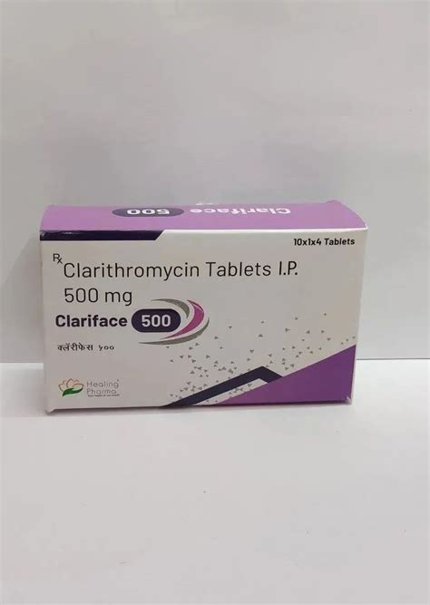 Clarithromycin Tablets 500 Mg Packaging Size 1 X 4 Tablet At Rs 445 Stripe In Nagpur