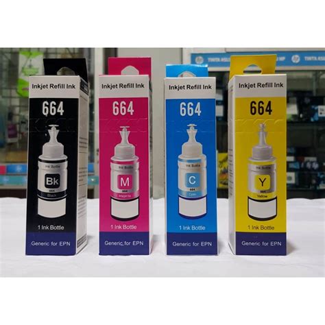 Jual Tinta Botol Refill Ink 664 B M C Y 70ml Untuk Printer Epson Shopee Indonesia