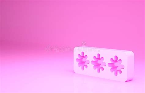 Pink Password Protection And Safety Access Icon Isolated On Blue Background Security Safety