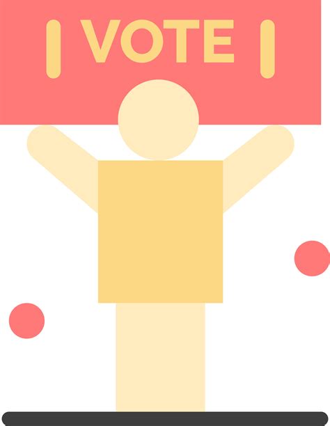 Campaign Political Politics Vote Flat Color Icon Vector Icon Banner