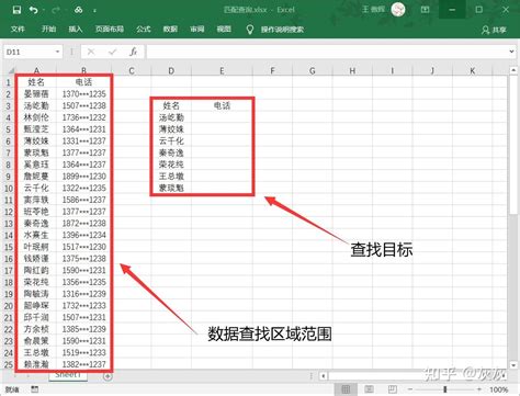 Excel批量匹配查询怎么实现 知乎