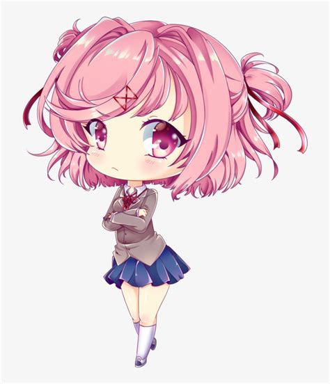 Natsuki On Deviantart Natsuki Ripping Chibi Sauravmoni Natsuki Ddlc