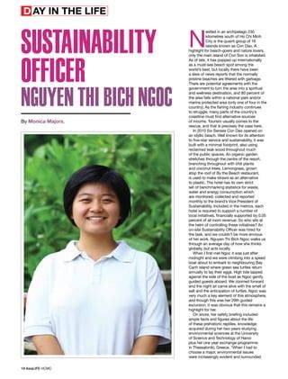 Sustainability Officer Nguyen Thi Bich Ngoc Pdf Beach Travel