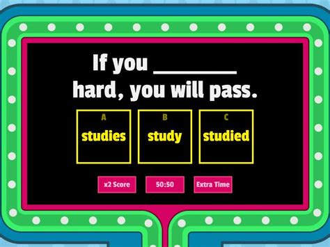 If Conditional Type Gameshow Quiz If Conditional Type Gameshow Quiz