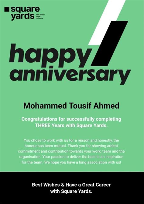 mohammed tousif ahmed on linkedin workanniversary careermilestones