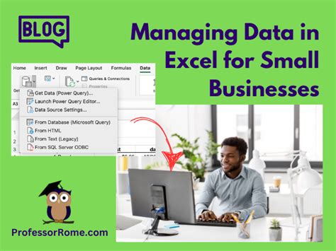 Managing Data In Excel For Small Businesses