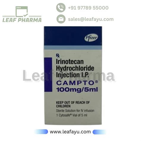Irinotecan Hydrochloride Injection Manufacturers And Suppliers In India