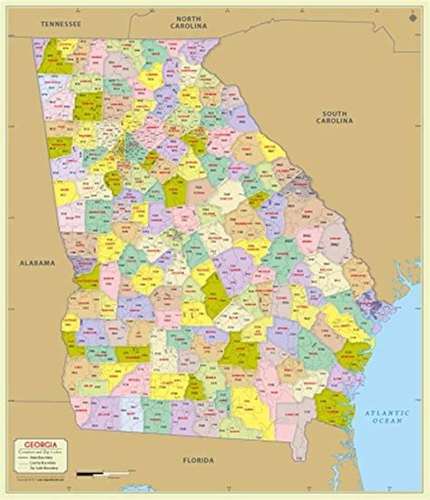 North Georgia Zip Code Map