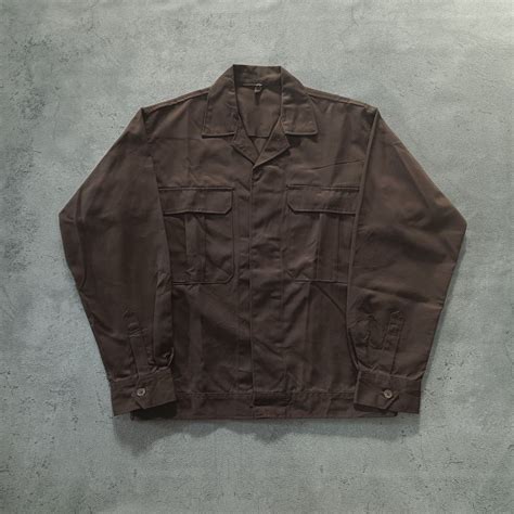 Work Jacket Canvas Material Vintage Jacket Outter Jacket Dark Brown