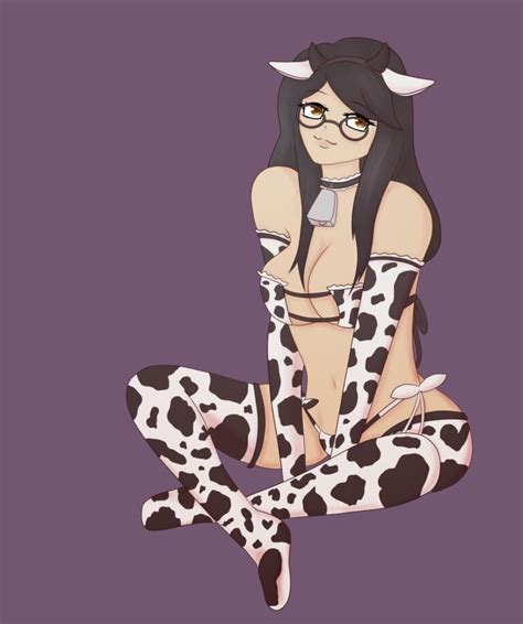 Killjoy Rule Female Cow Horns Glasses Big Breasts Unknown Artist Cow Costume Valorant