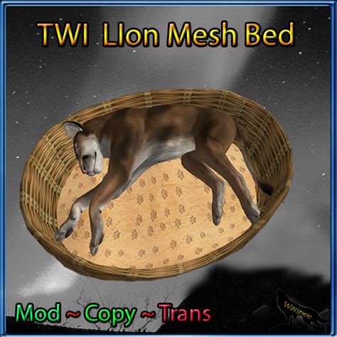 Second Life Marketplace Twi Lion Mesh Bed 001