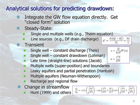 Transient Modelling Of Groundwater Flow Application To Tunnel