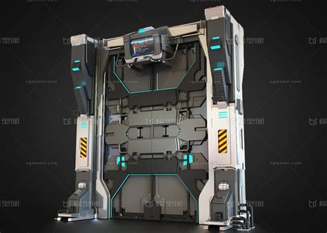 科幻门 连接门模型 科幻场景模型库 3ds Maxmax模型下载 Cg模型网