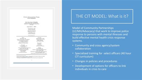 Ppt The Cit Model Can We Call It Evidence Based Powerpoint Presentation Id9004917