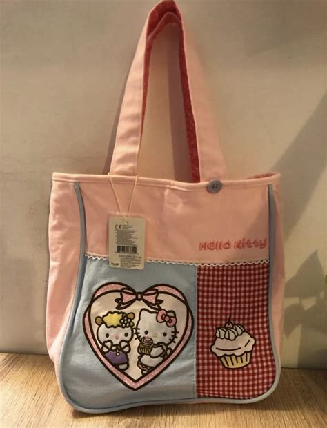 Pink Vintage Hello Kitty Patchwork Tote Bag Hello Kitty Items Hello
