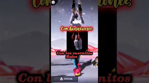 Conbinaciones Con Los Cuernitos Rojos Freefire Youtube