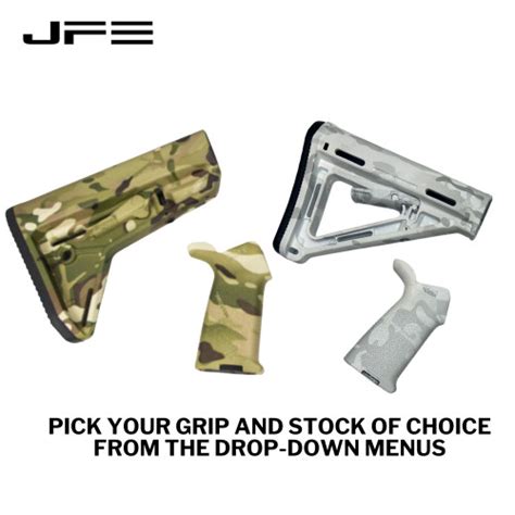 Custom Stock And Grip Magpul Multicam Ar 15 Furniture Kit At Joint Force