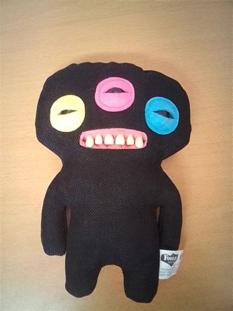 Fuggler Laboratory Misfits Annoyed Black Alien Multicoloured Eyes Vgc
