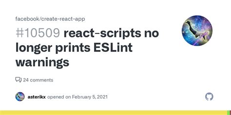 react scripts no longer prints eslint warnings · issue 10509