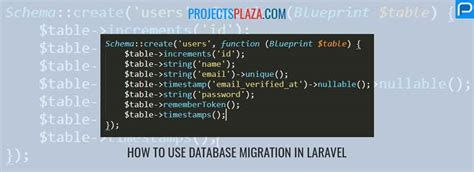 Larachat Articles How To Use Database Migration In Laravel