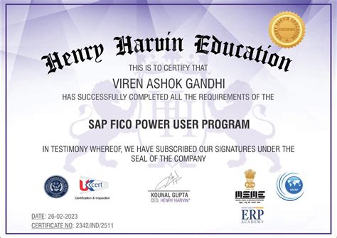 Sap Fico Certification Henry Harvin Education