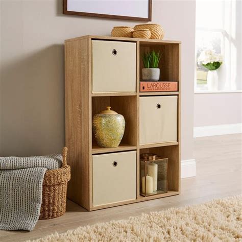 Tall Cube Storage Unit Oak At Mark Dunning Blog