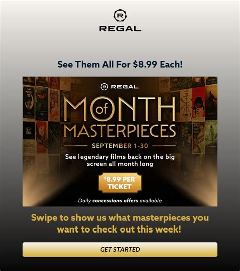 Regal Let Us Know What Masterpieces You Plan To See This Week For A